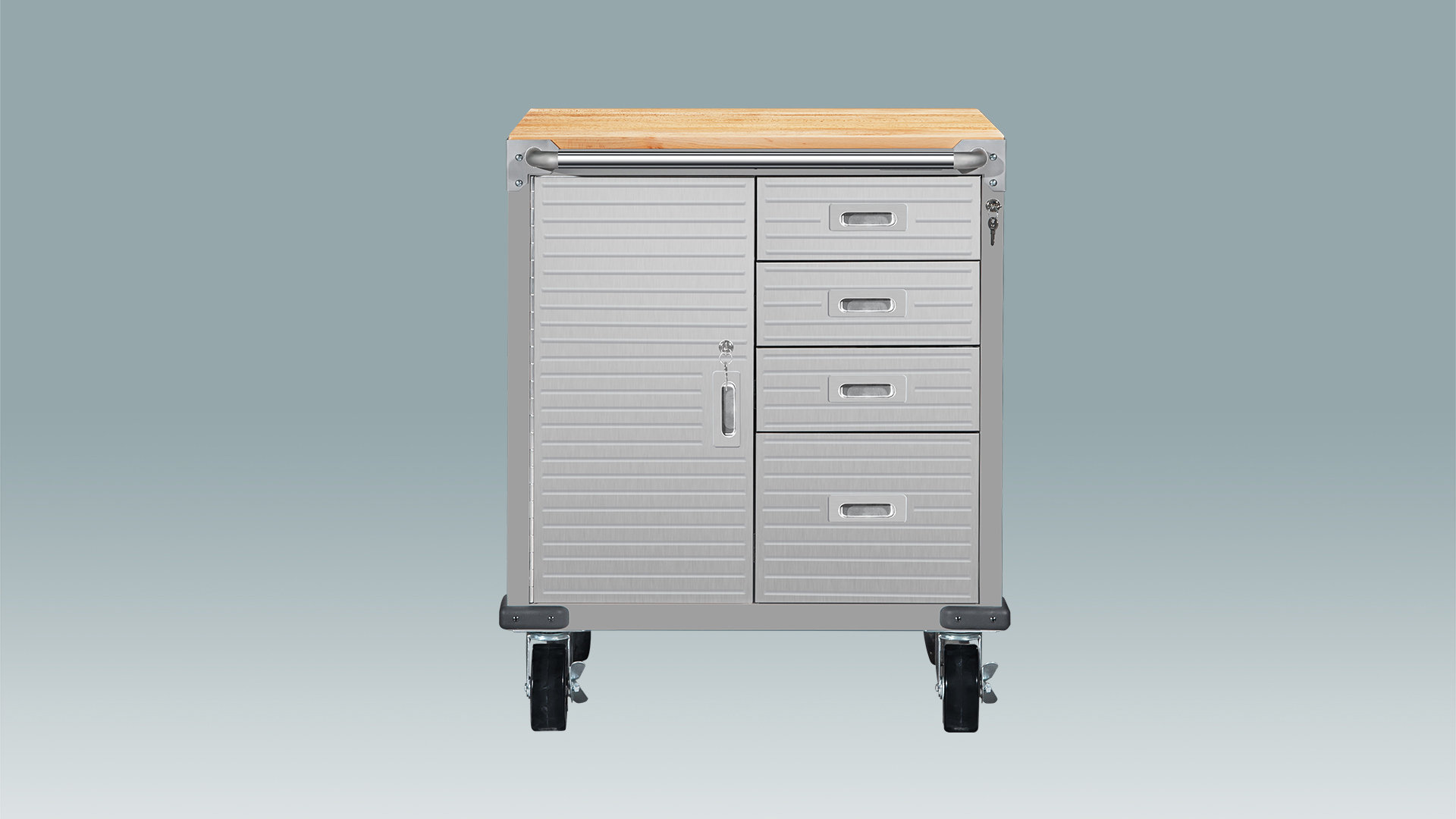 17 Stories 20205 Series 4-drawers Steel Rolling Cabinet - Wayfair Canada