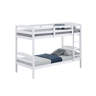 Latitude Run® White Transitional Twin Over Bunk Bed, Solid & Engineered ...