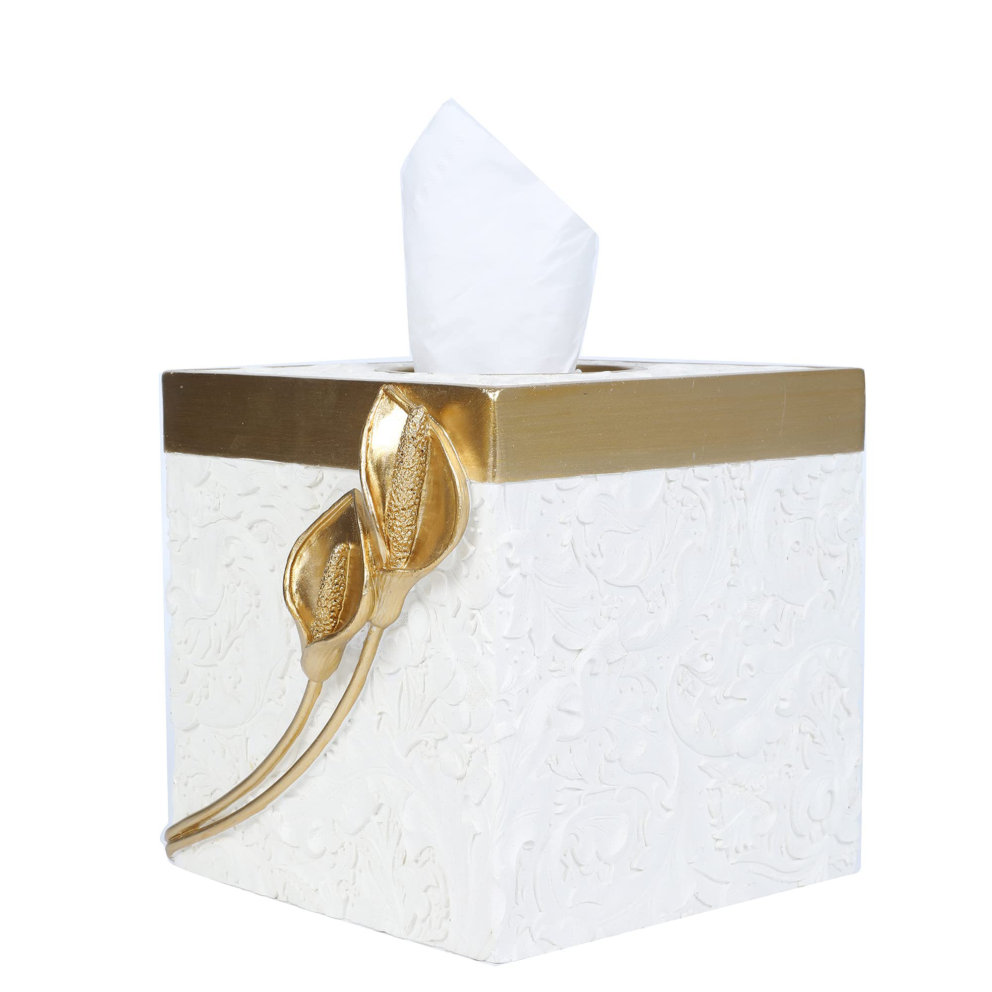Everly Quinn Modern Square Tissue Box Cover Stand, Unique Design Tissue ...