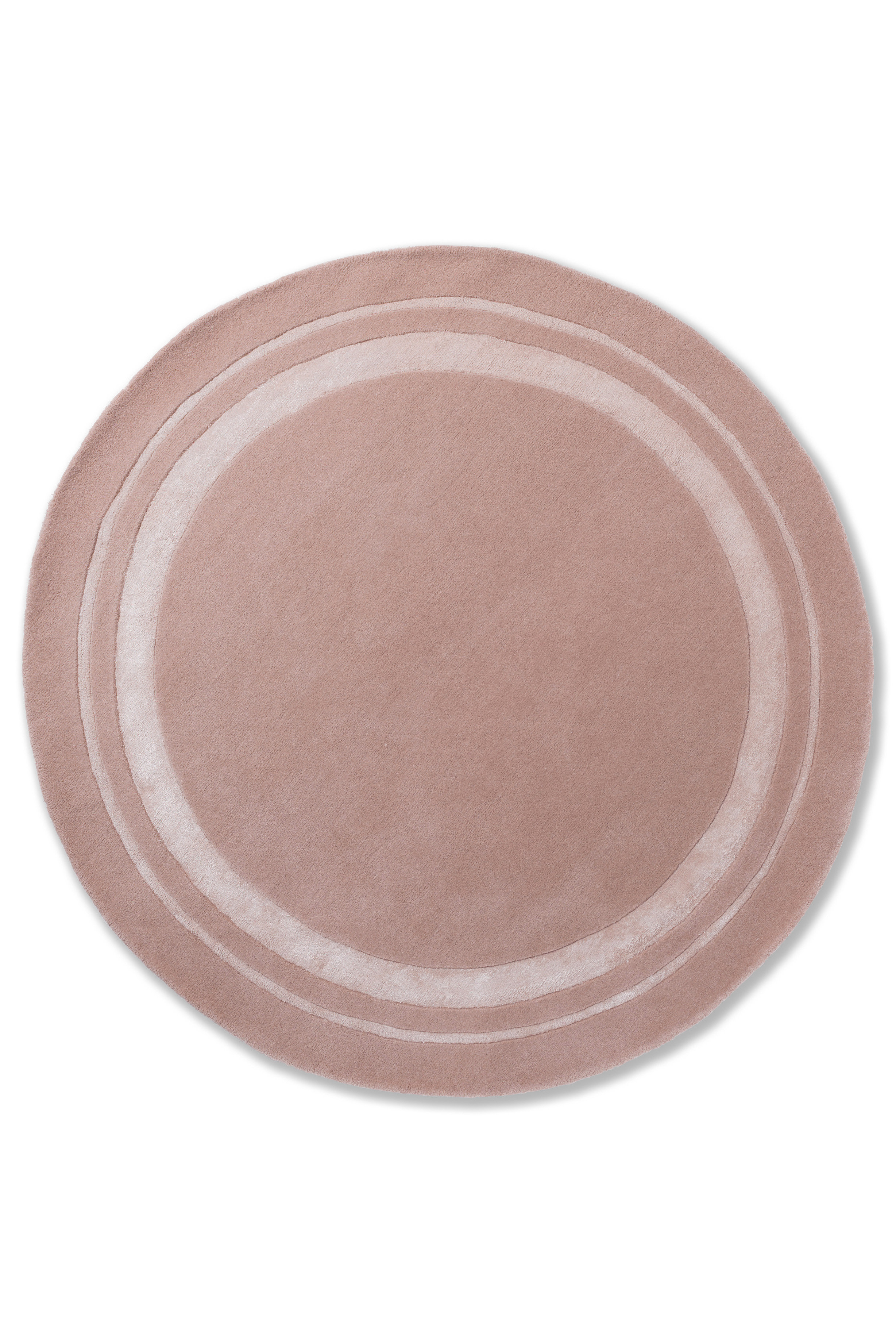 Laura Ashley Geometric Hand Tufted Wool Area Rug in Blush Pink | Wayfair