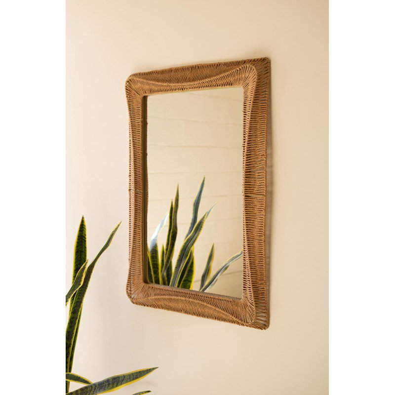 Highland Dunes PAPER ROPE FRAMED MIRROR | Wayfair