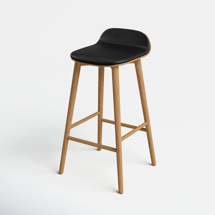 Beck 27'' Solid Wood Counter Stool & Reviews | AllModern
