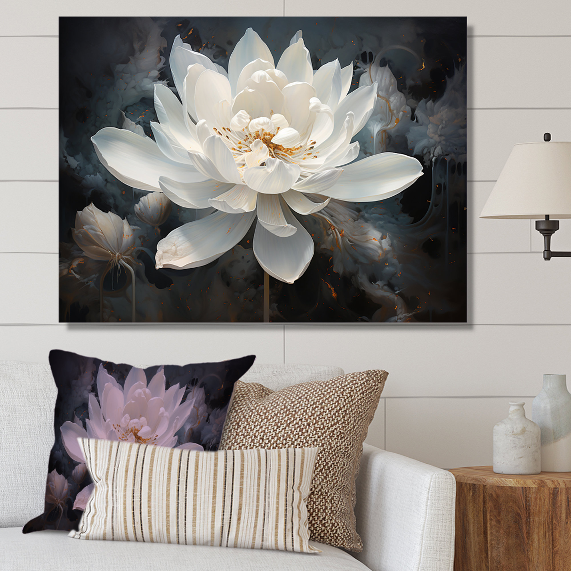 Langley Street® Serenity Blossum Lotus - Lotus Wall Art & Reviews | Wayfair