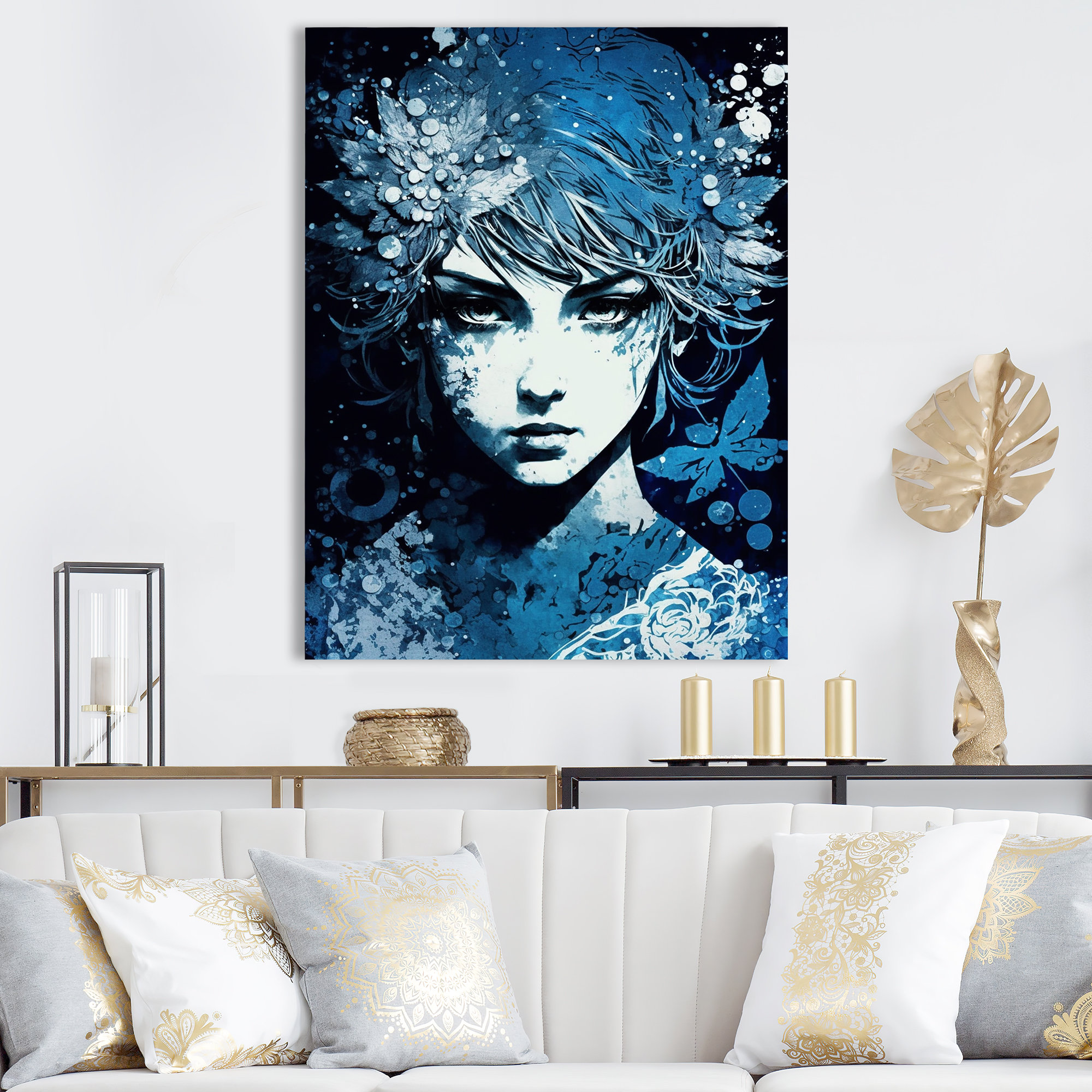 Mercer41 Dyron Vintage Anime In Retro Blue II On Canvas Print | Wayfair
