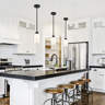 Wrought Studio™ Nils 1-Light Clear Glass and White Glass Shades Mini ...