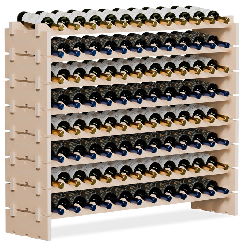 Prep & Savour 96 Bottles Stackable Modular Wine Rack | Wayfair