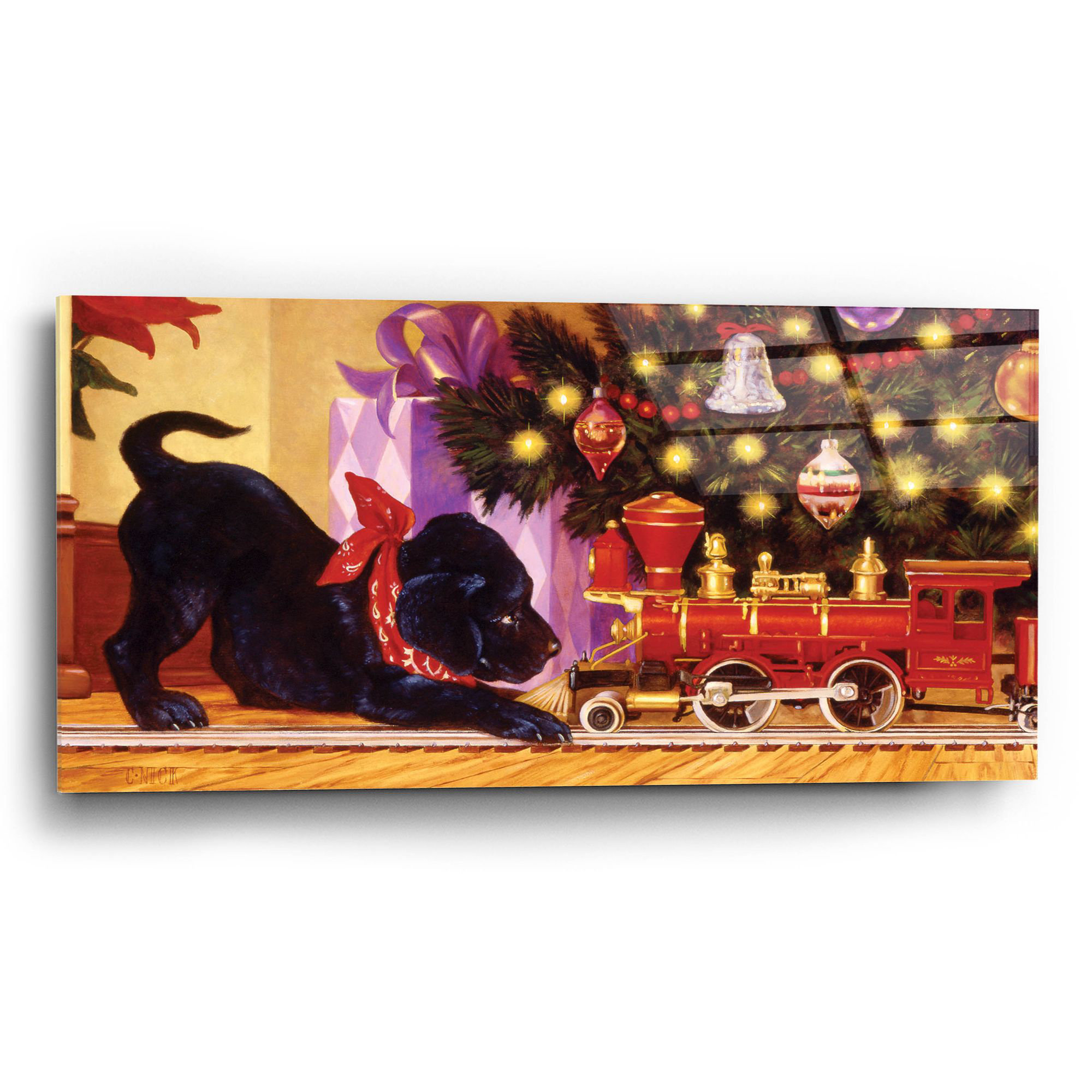 The Holiday Aisle® 'Lab XMAS' By Christopher Nick, Acrylic Glass Wall ...