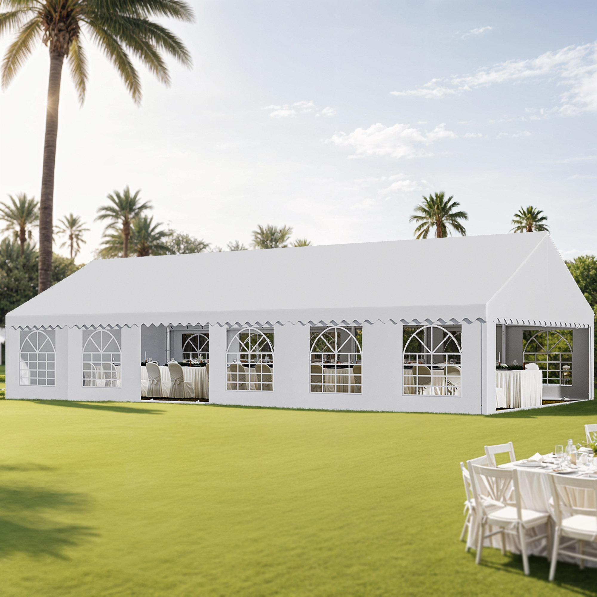 Edrosie Inc 20ft x 40ft Premium Outdoor Heavy Duty Party Tent - Wayfair ...