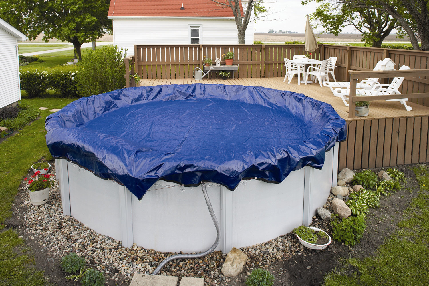 Blue Wave Products 15-Year Round Above Ground Pool Winter Cover | Wayfair