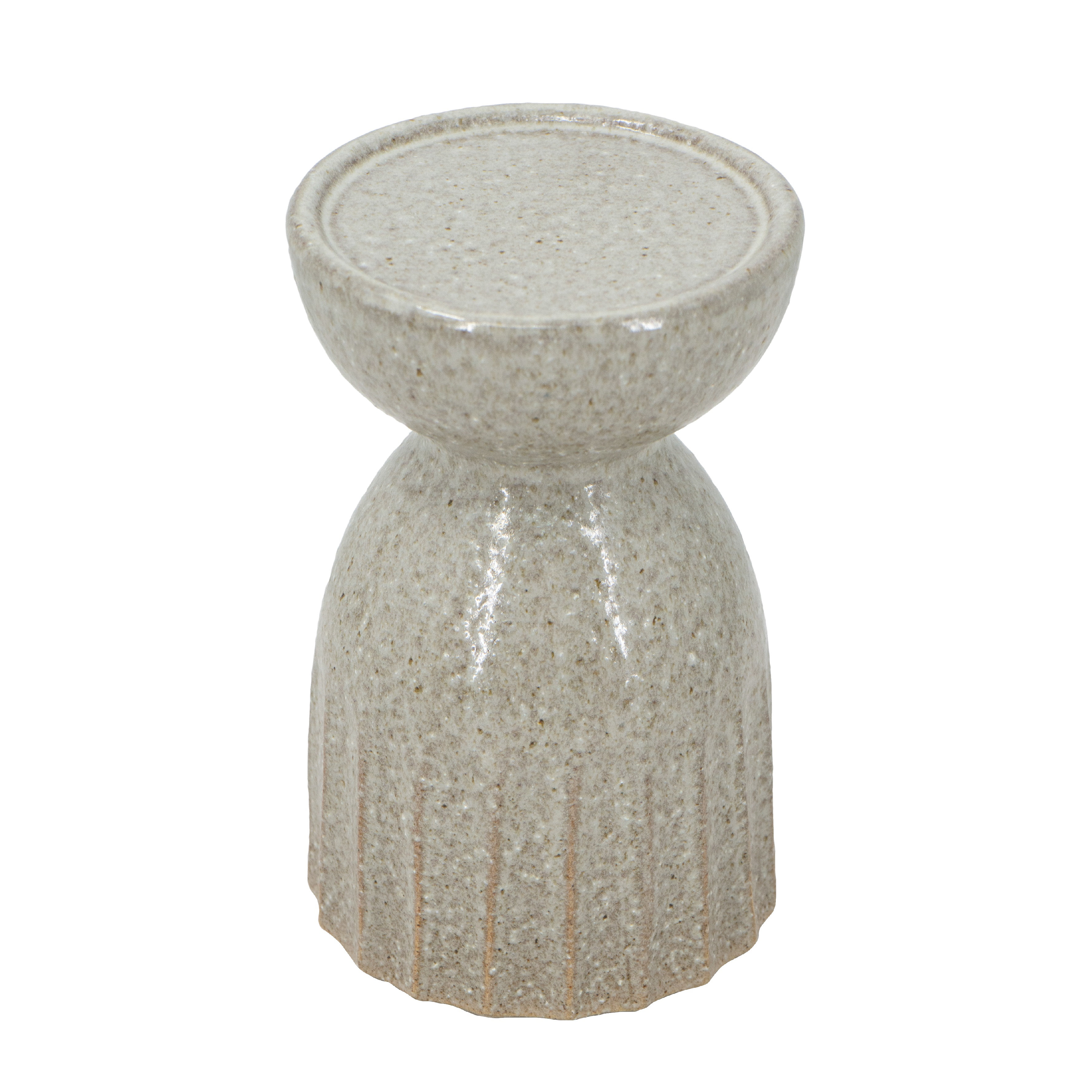 Joss & Main Decorative Ceramic Candle Holder with Textured Cylinder ...
