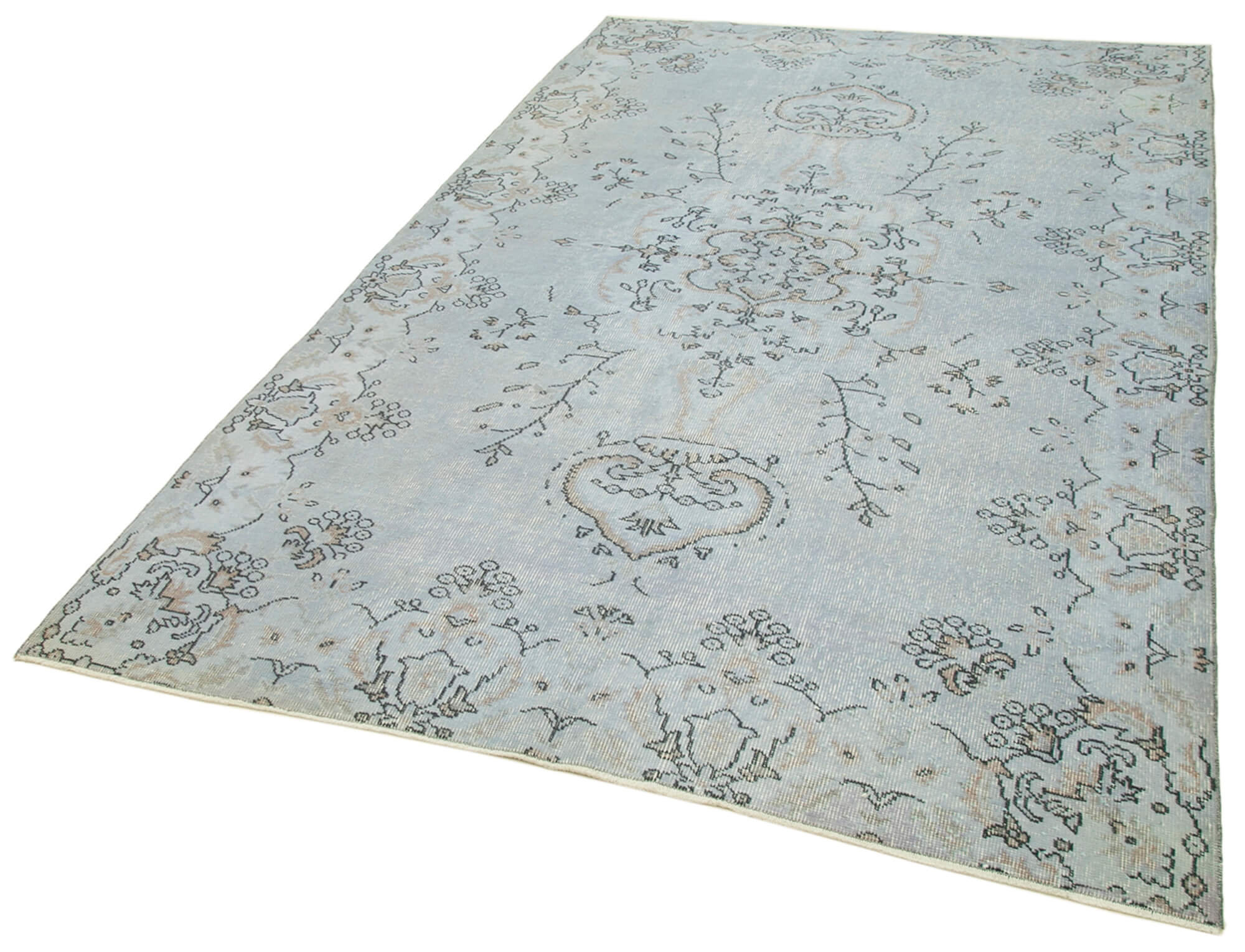 Williston Forge Hui Blue Vintage Wool Handmade Area Rug | Wayfair