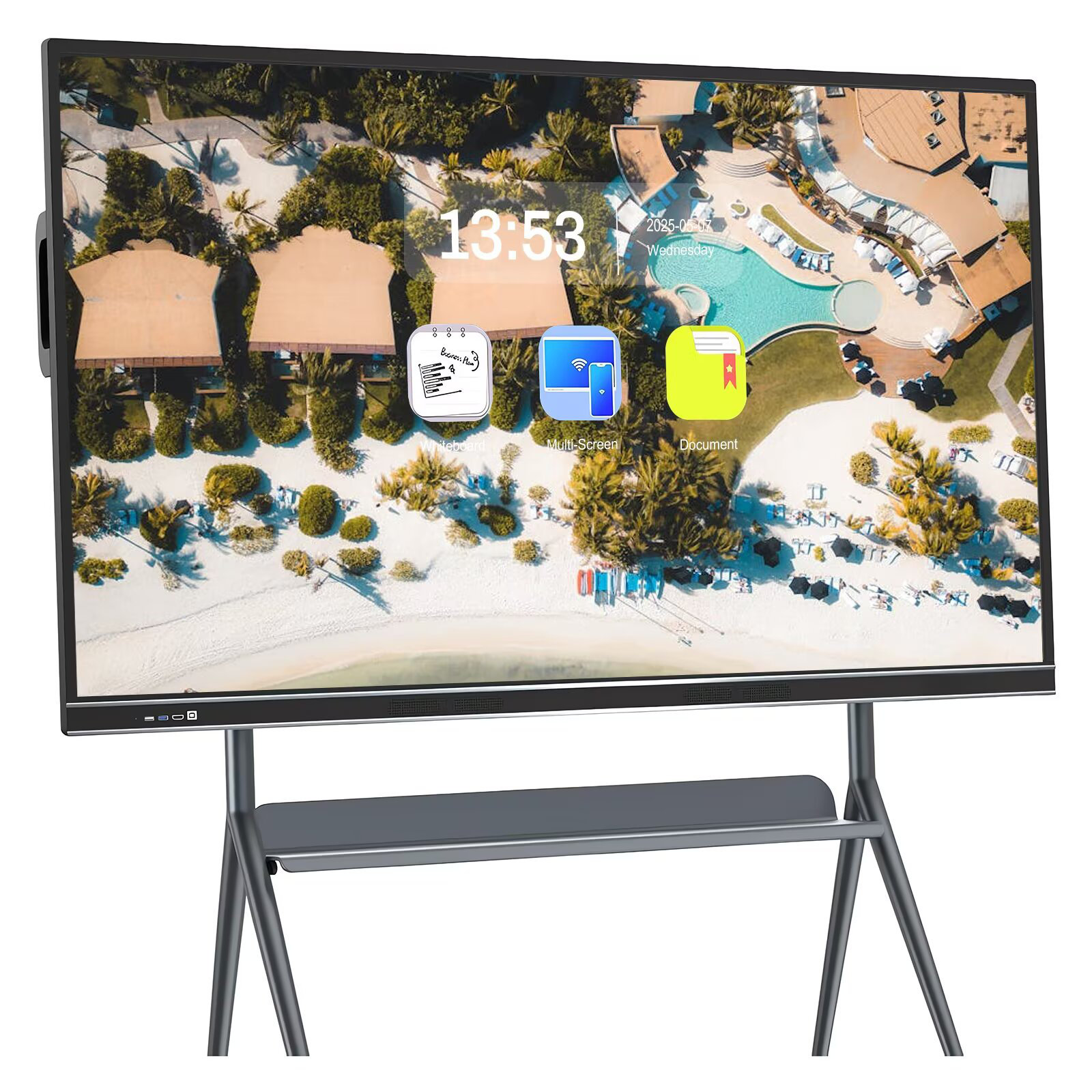 JYXCN 75" 4K Smart Board Touch Pro Dual OS Conference Wireless ...
