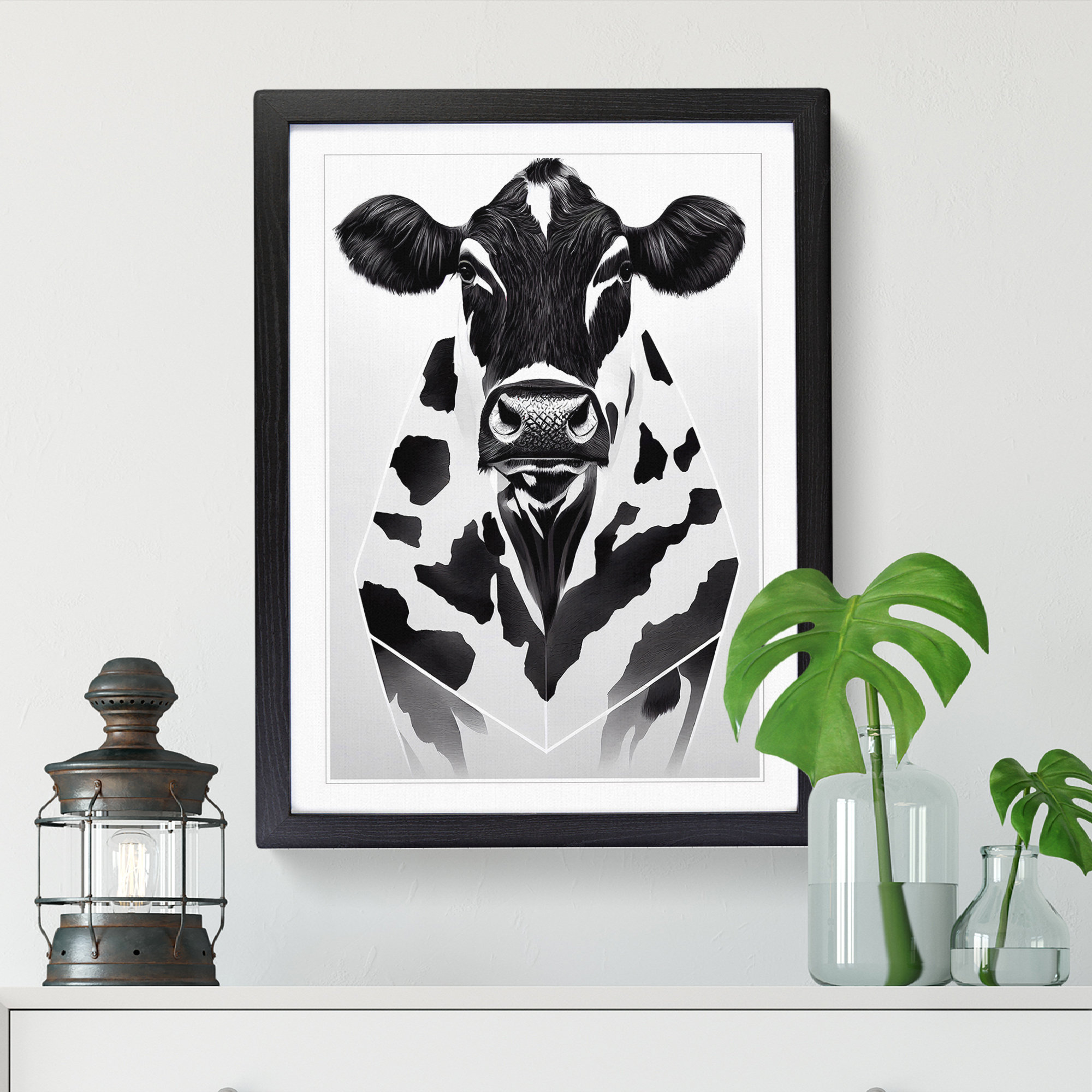 Brambly Cottage Cow Concept Art - Single Picture Frame Print | Wayfair ...