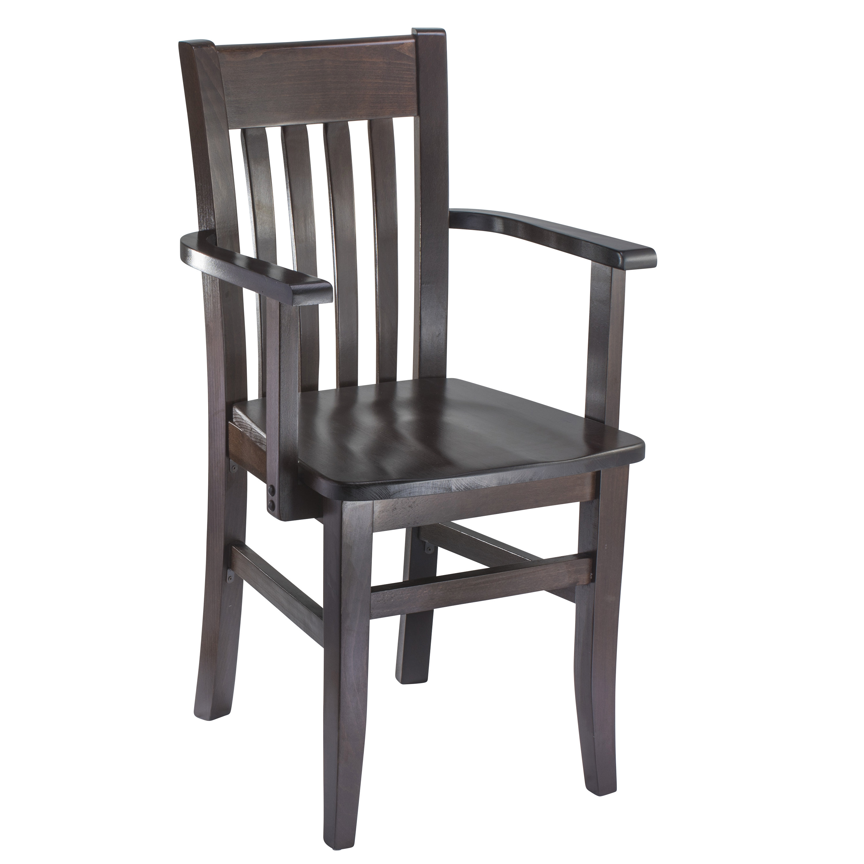 Breakwater Bay Henson Solid Wood Slat Back Arm Chair & Reviews | Wayfair