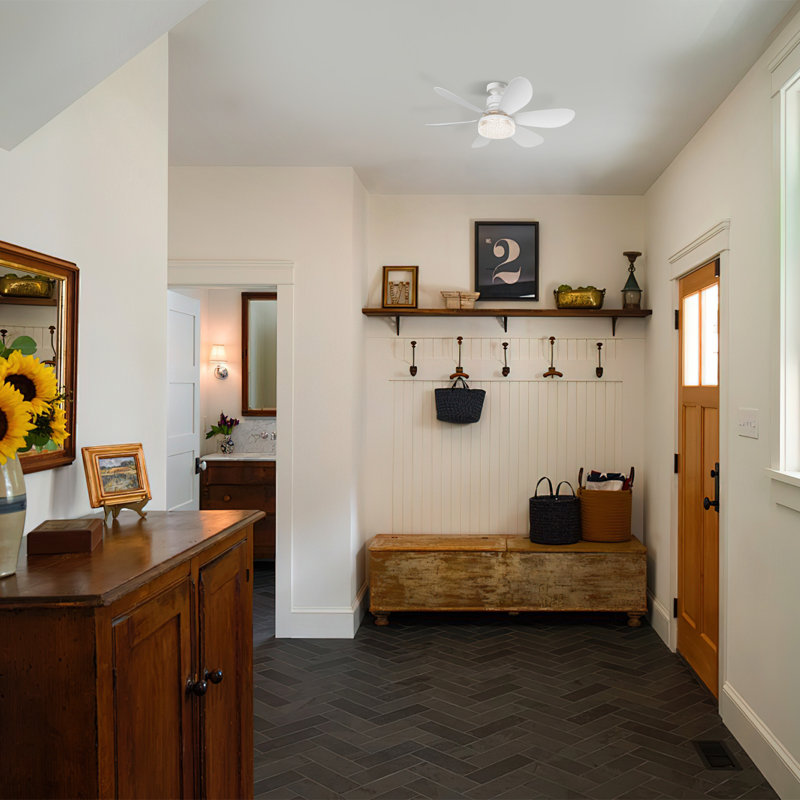 Ebern Designs Balcony E26 Socket Ceiling Fan With Light | Wayfair