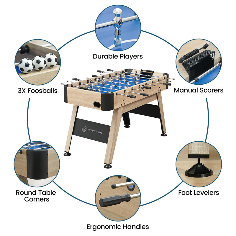Babevy 53.5" L Foosball Table with Telescopic Rods & Reviews | Wayfair