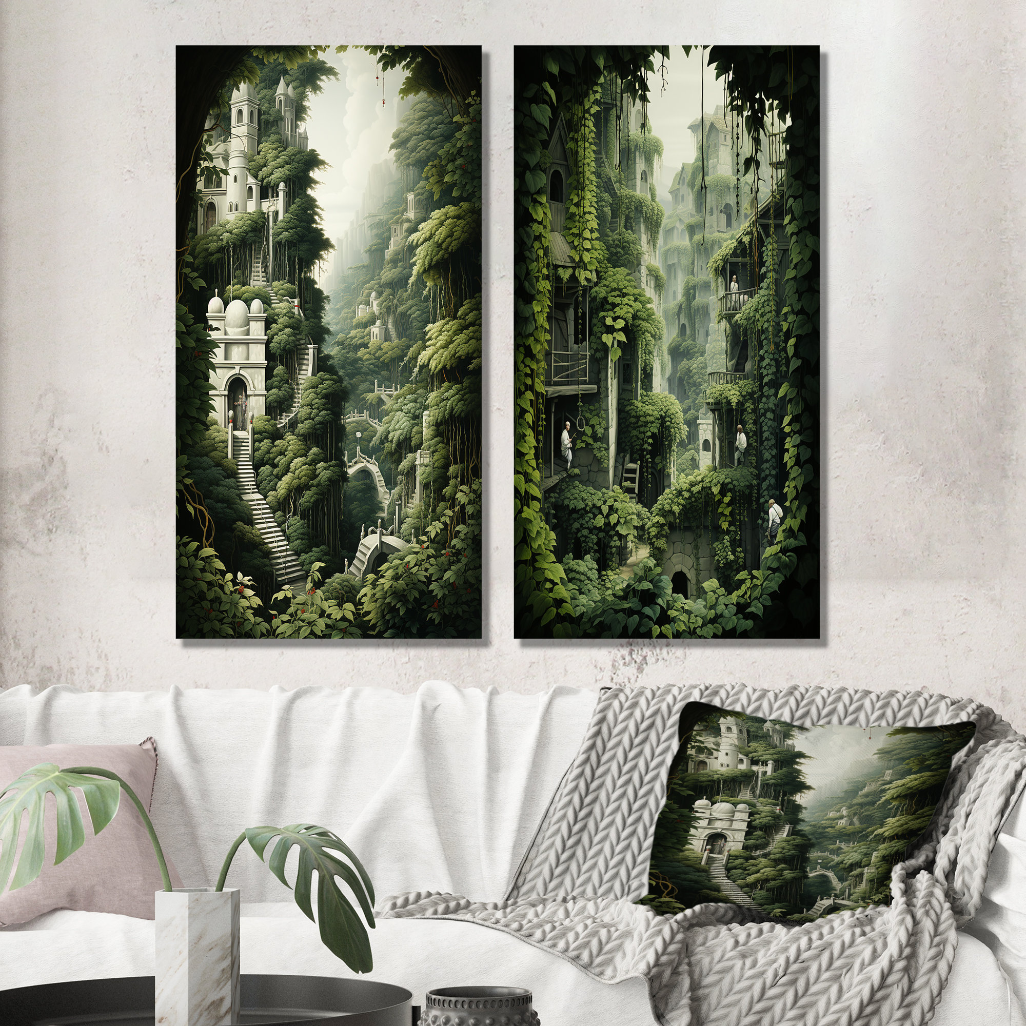 Winston Porter Hidden Forest Castle Unveiled I - Forest Canvas Wall Art ...