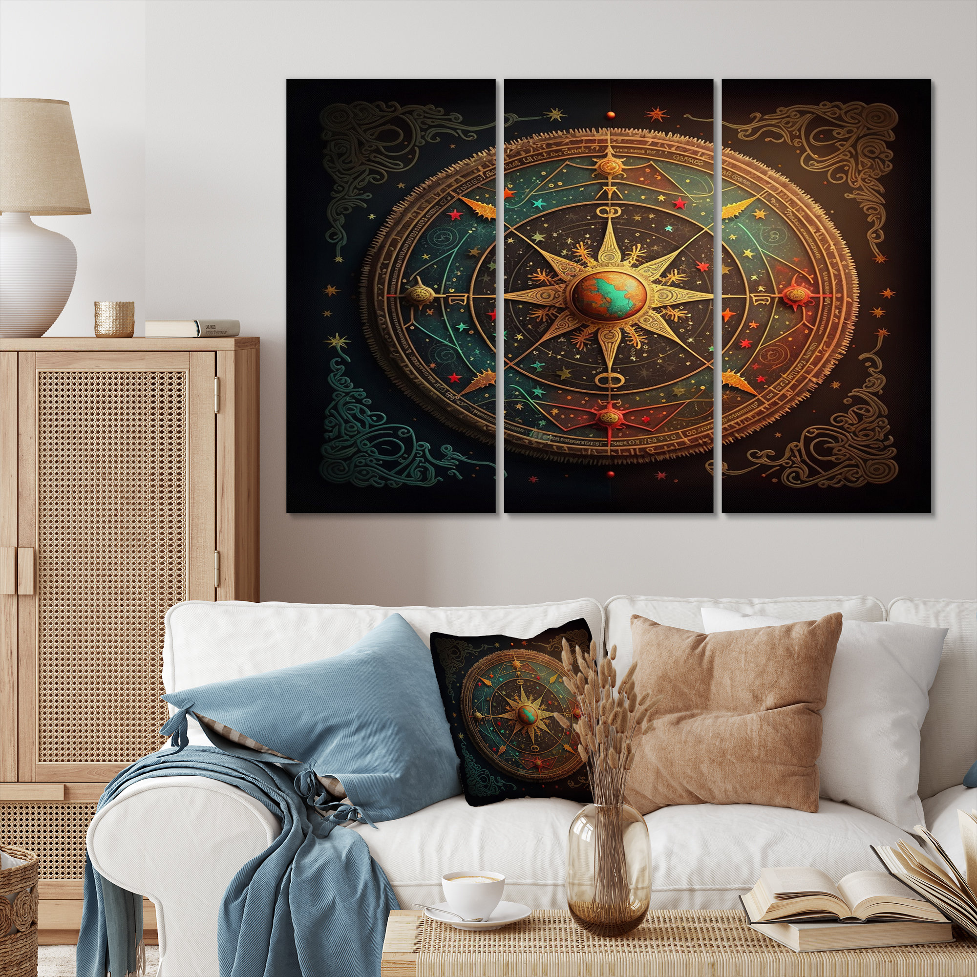 Bungalow Rose Ancient Cosmic Cartography II - Astrology Wall Art Living ...