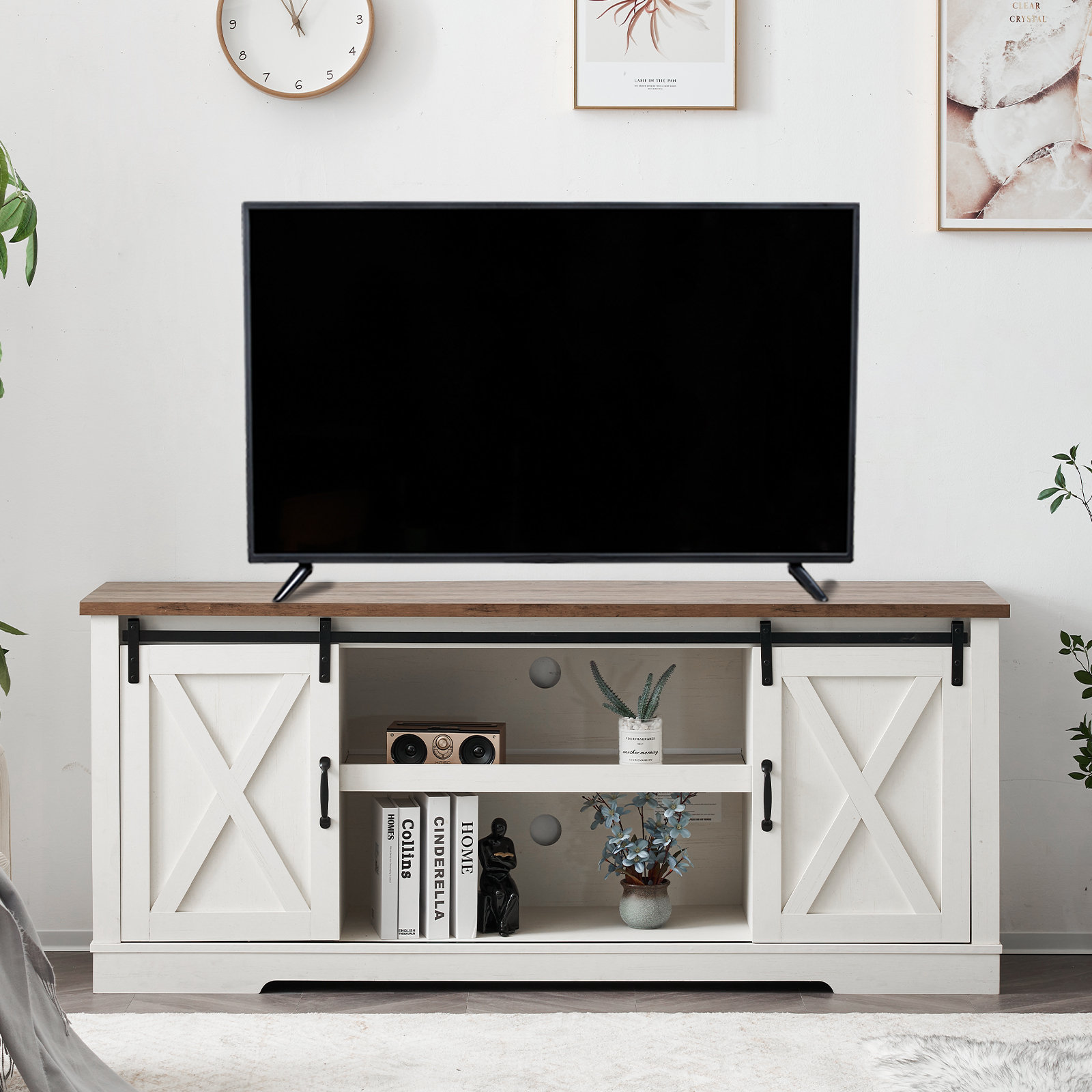 Laurel Foundry Modern Farmhouse® Allen Farmhouse TV Stand & Reviews ...