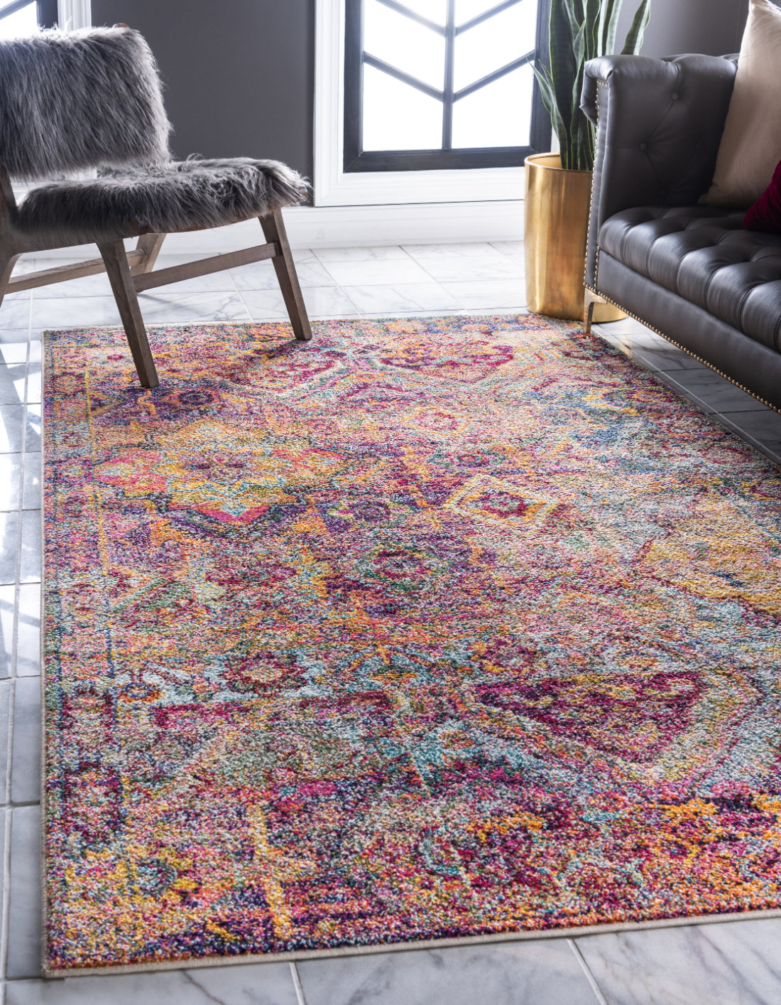 Langley Street Ector Machine Woven Performance Rug & Reviews | Wayfair