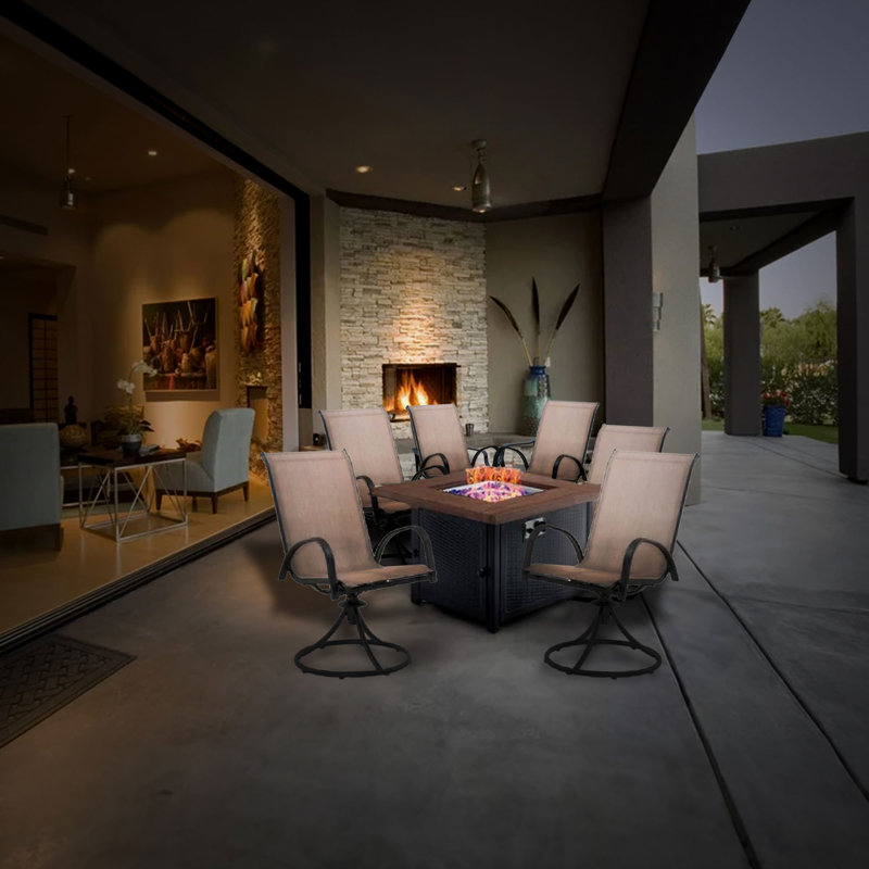 Winston Porter Four Seasons Courtyard Sunny Isles Outdoor Swivel Rocker ...