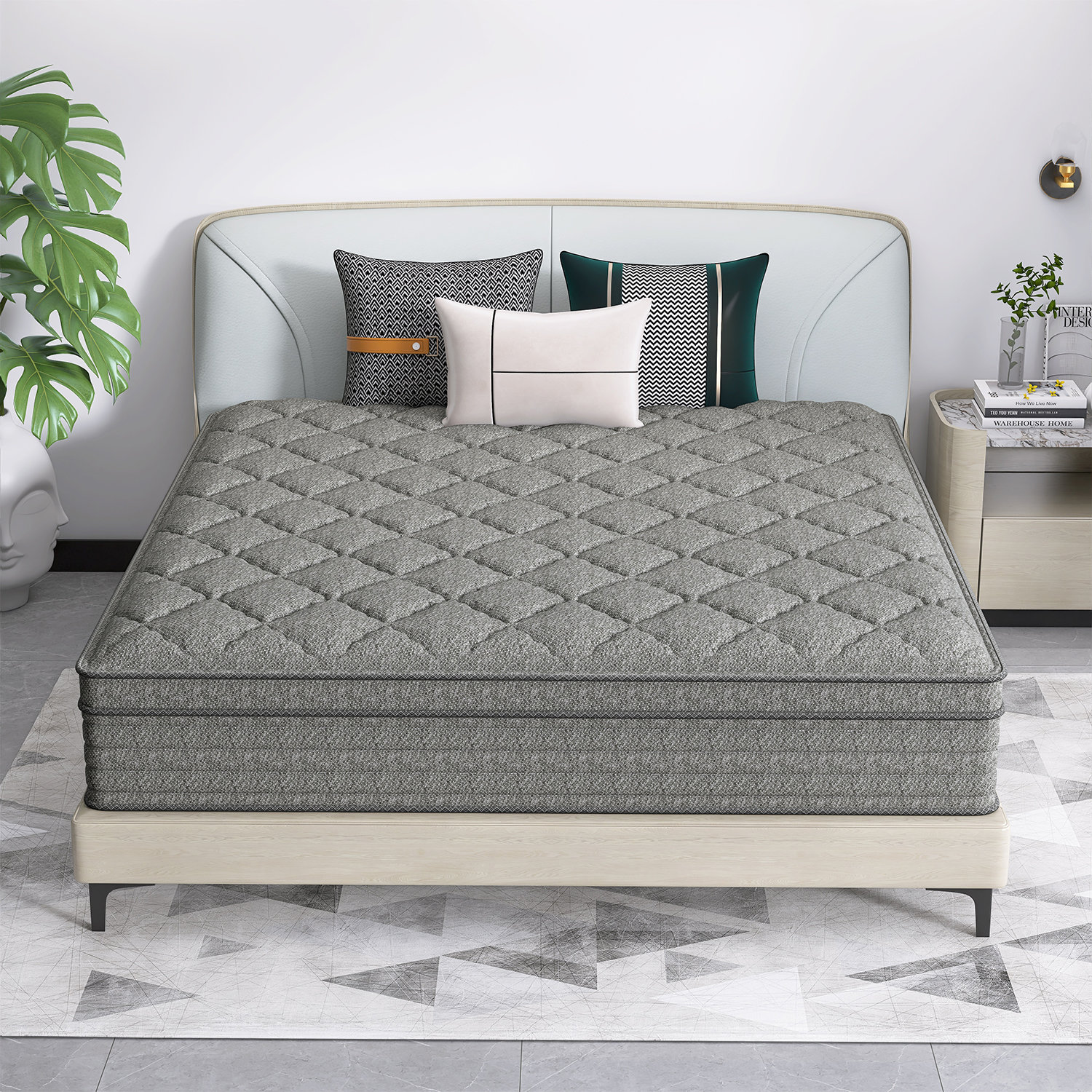 Alwyn Home Lymington 12" Medium Hybrid Mattress | Wayfair