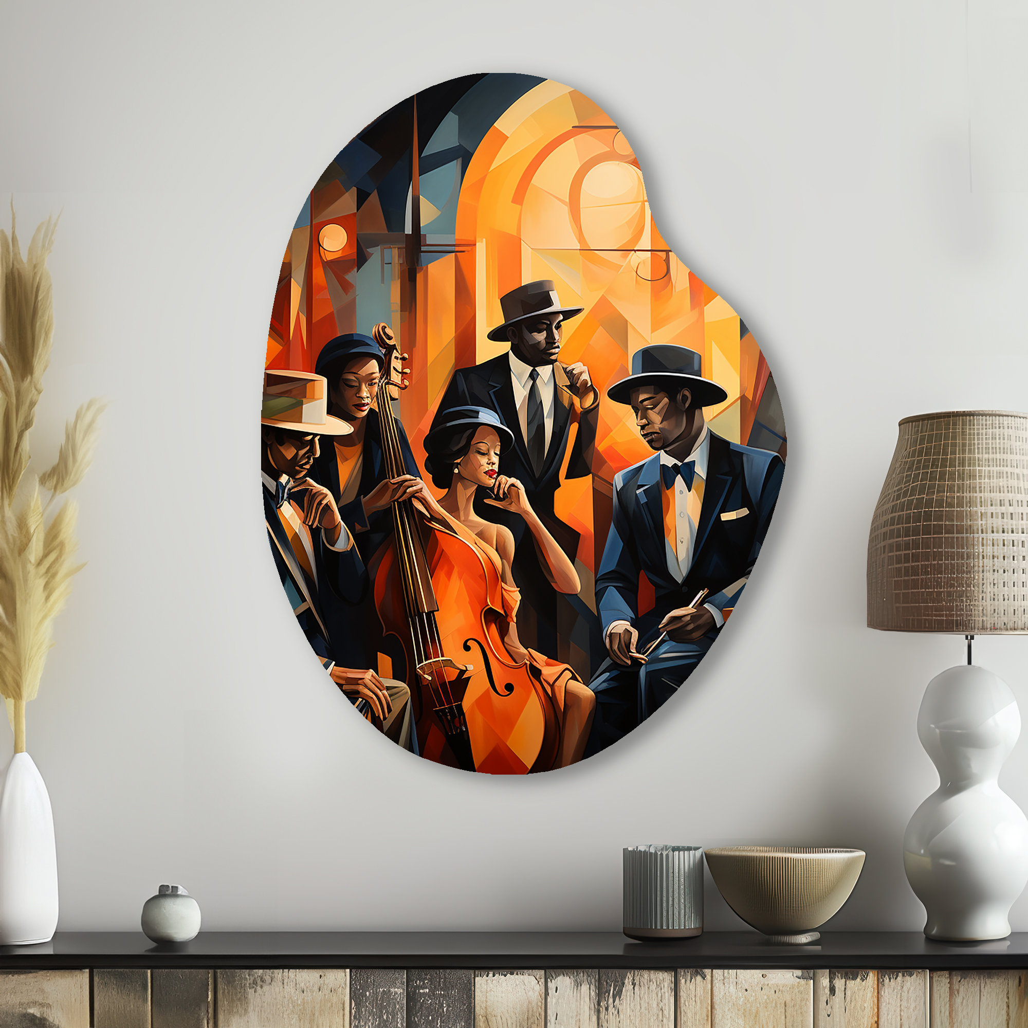 Design Art Jazz Harlem Renaissance V - African American Art Pear Shape ...