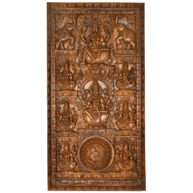 Exotic India Handmade Boho Religious & Spiritual Wall Decor on Metal ...