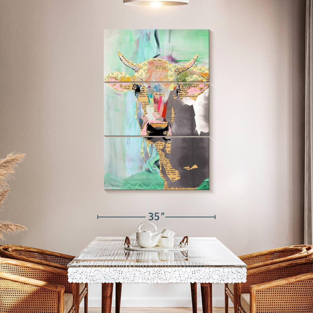 Ebern Designs Brampt Cow Collage | Wayfair