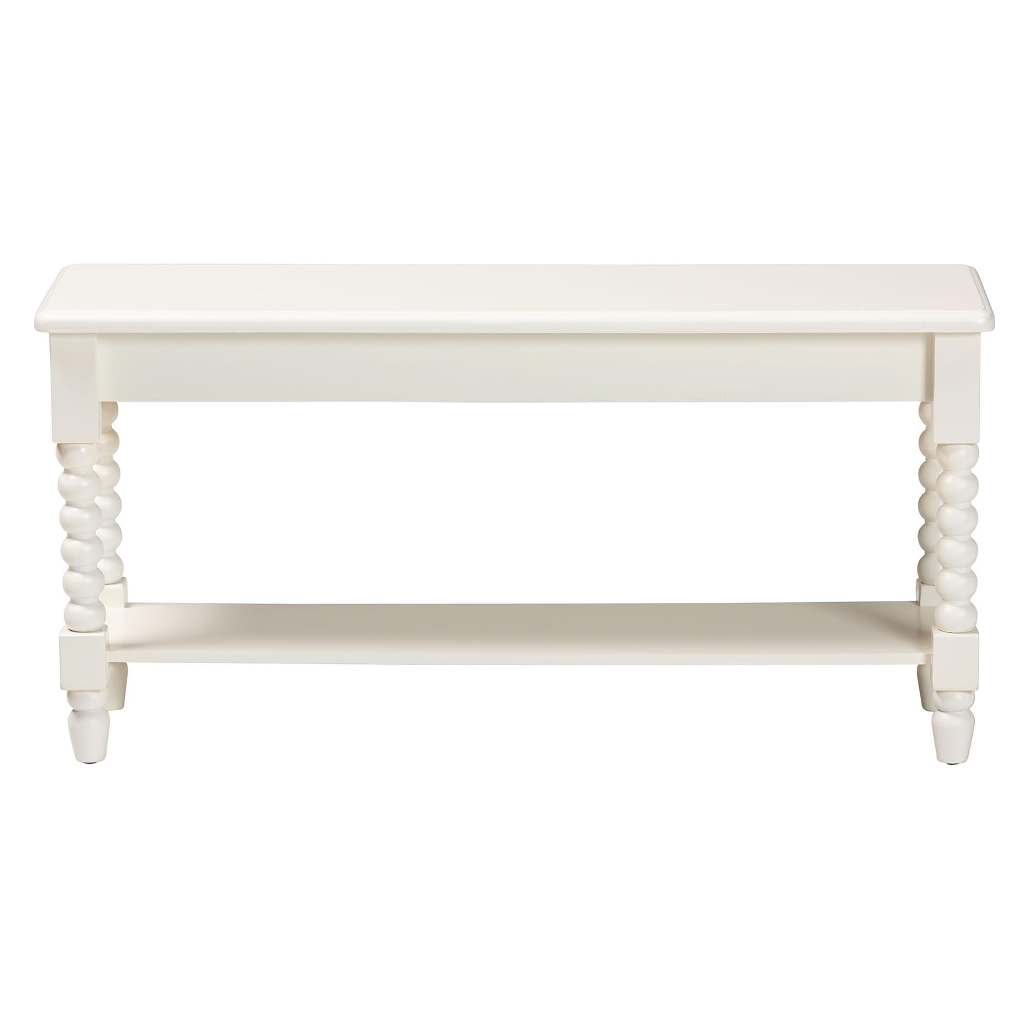 August Grove® Baxton Studio Bayard Accent Bench With Bobbin Legs ...