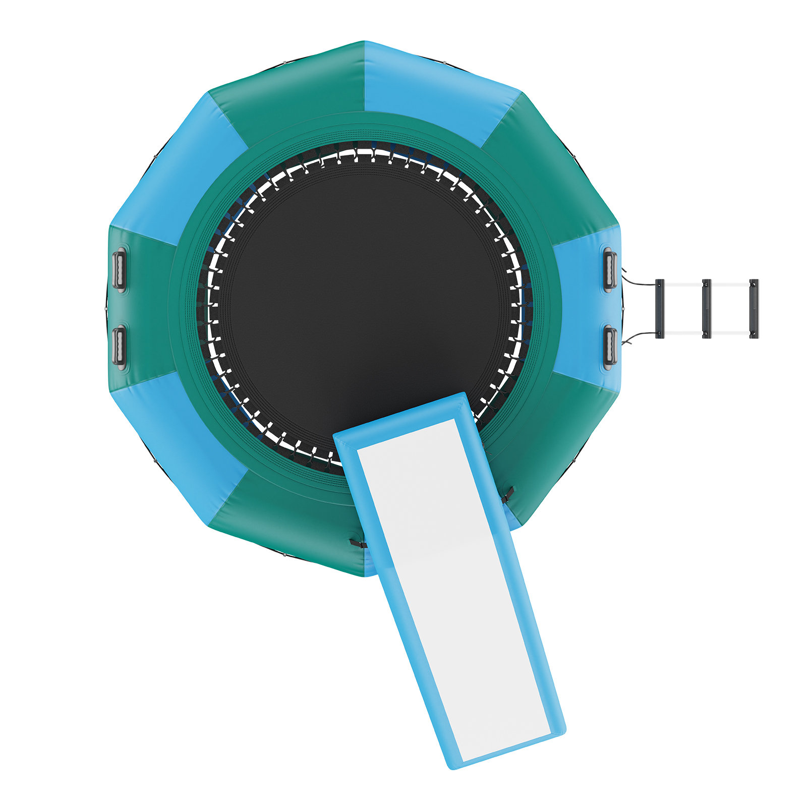 VEVOR Inflatable Water Bouncer, 10ft Recreational Water Trampoline ...