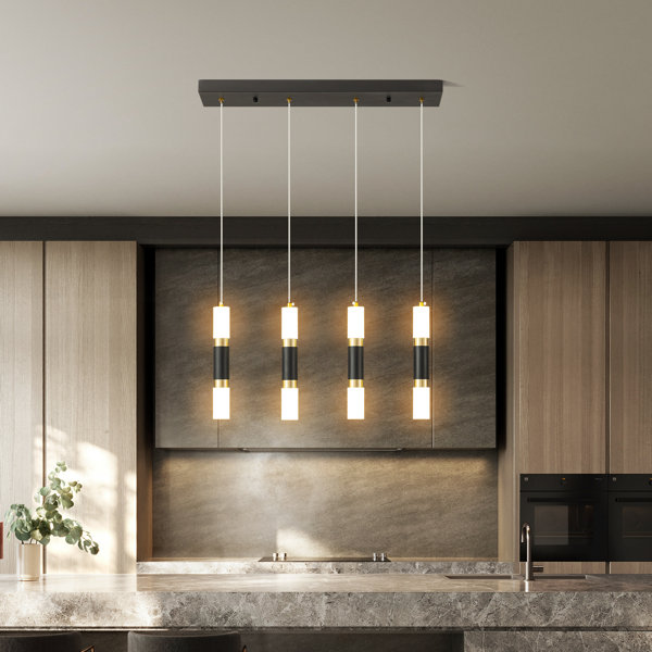 LMQNINE 4 - Light LED Pendant | Wayfair