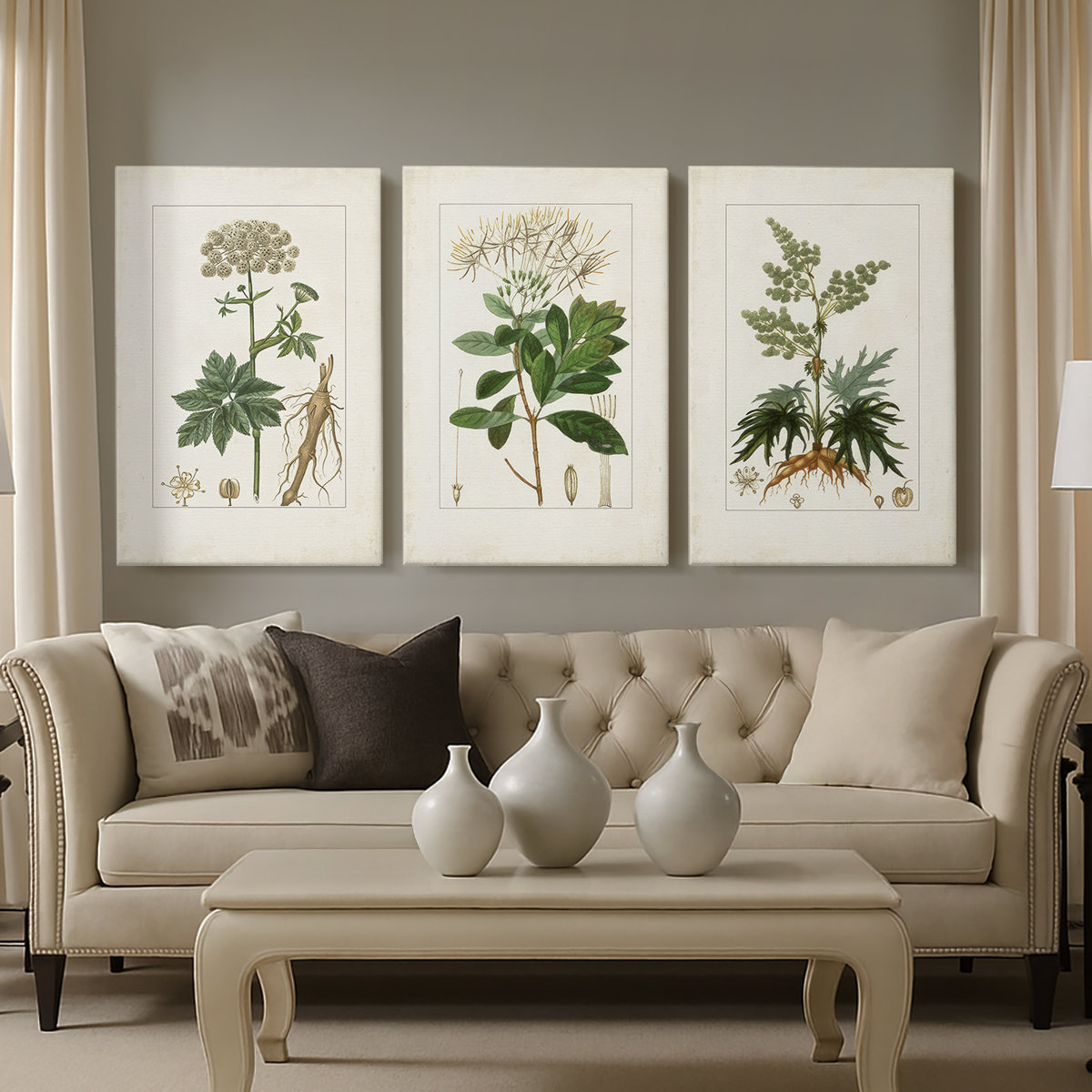 One Allium Way® Antique Turpin Botanical I -Custom Wrapped Gallery ...