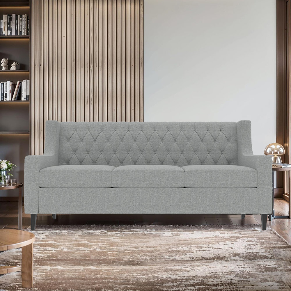 Lark Manor™ 79" Modern Couch, 3 Seater Couch, Vintage Couch with Tufted ...
