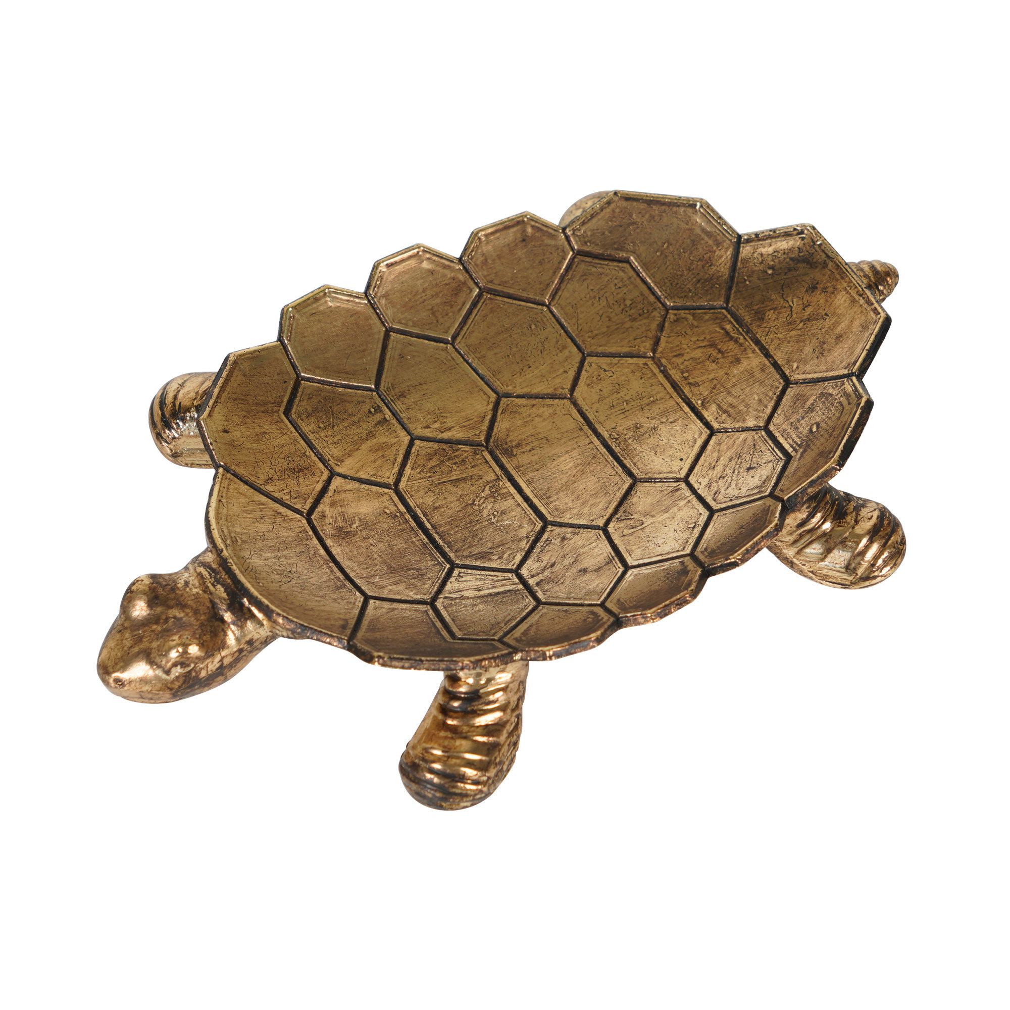Bay Isle Home™ Metal Gold Tortoise Turtle Jewelry Organizer Tray ...