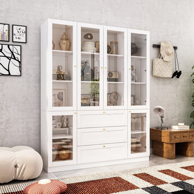 Morinome 3 Drawer Living Room Display Case | Wayfair