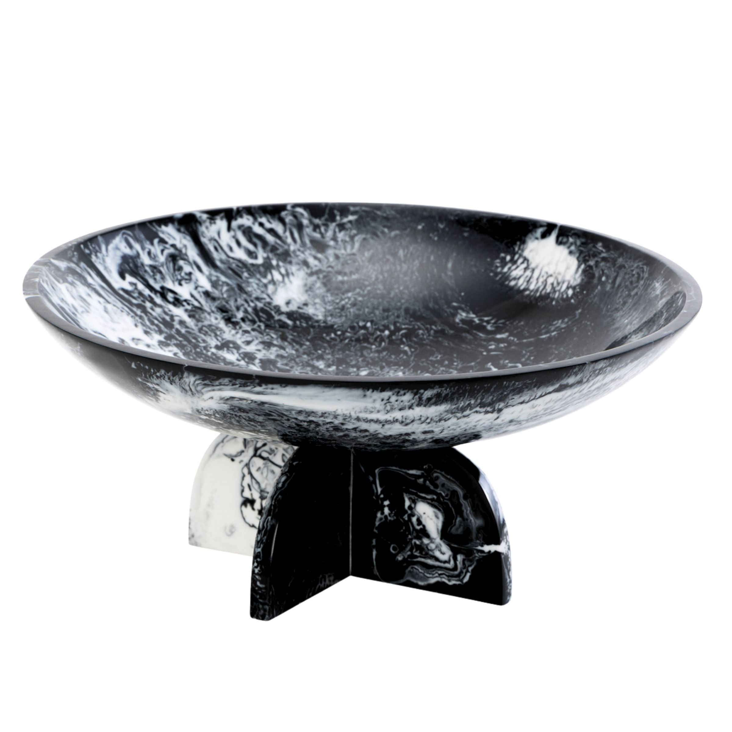 Godinger Silver Art Co Lucente Black & White Resin Fruit Bowl | Joss & Main