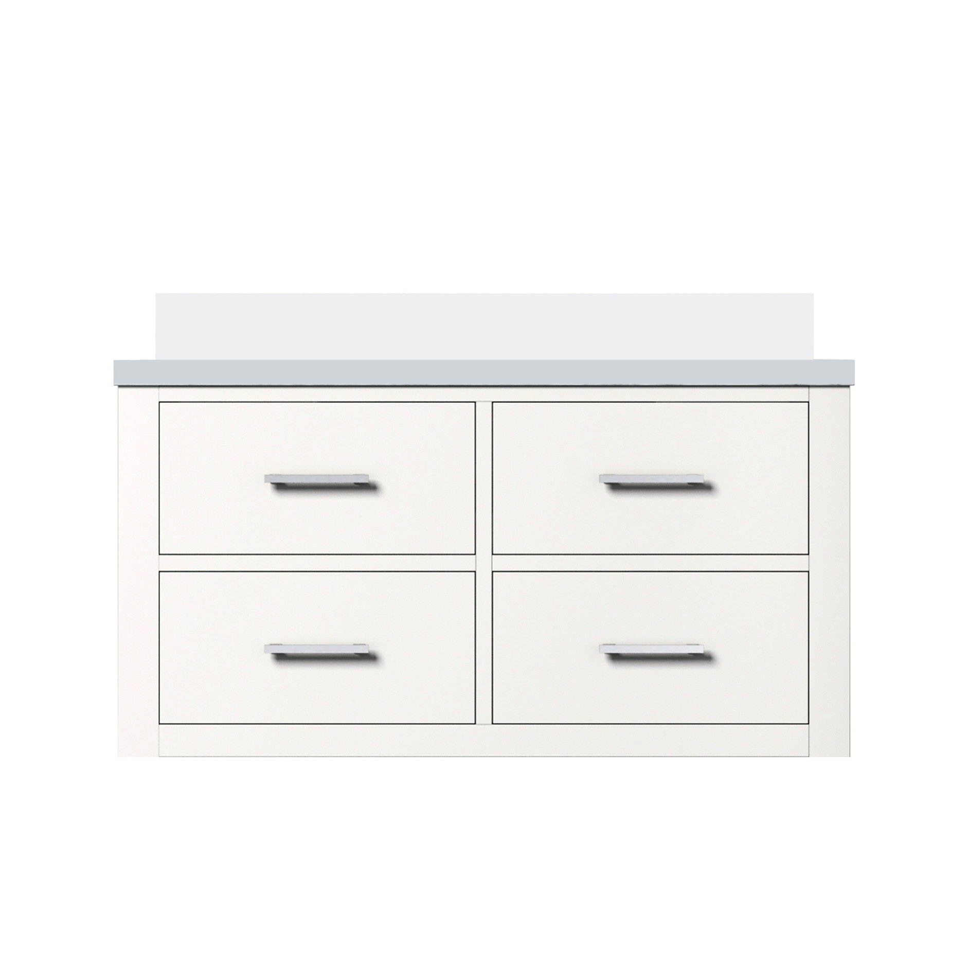 Orren Ellis Bath Vanity - Quartz Surface, Filler, Solid Wood Frame ...