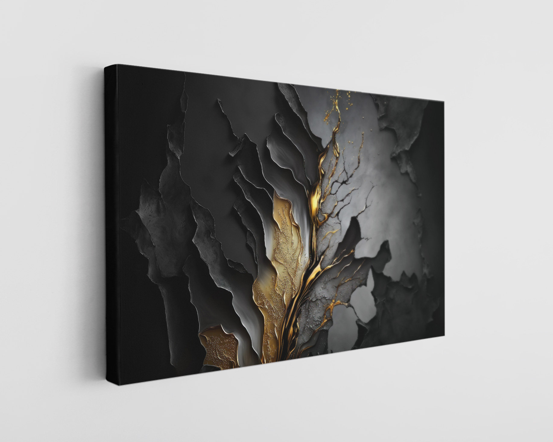 Brayden Studio® Luxury Abstract Art On Canvas Print | Wayfair