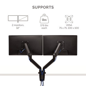Fellowes Platinum Series Dual Monitor Mount Stand & Reviews | Wayfair