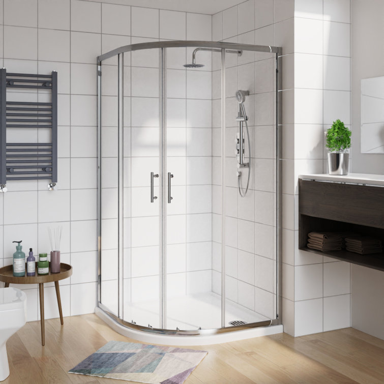 Belfry Bathroom Admiranda 90cm x 90cm x 190cm Quadrant Shower Enclosure ...