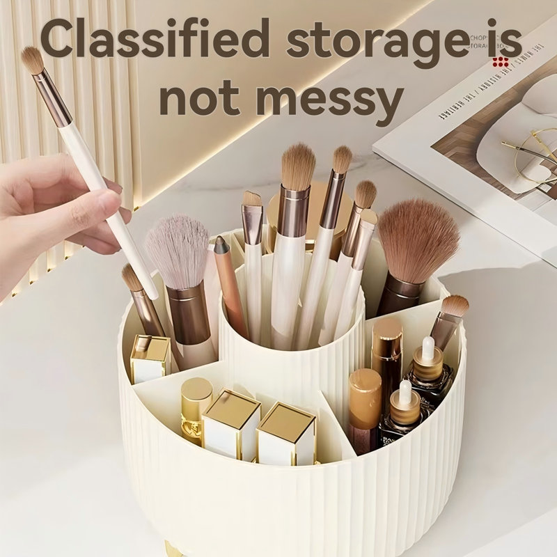 Mercer41 360°Rotate 5 Slots Makeup Brush Holder Organizer | Wayfair
