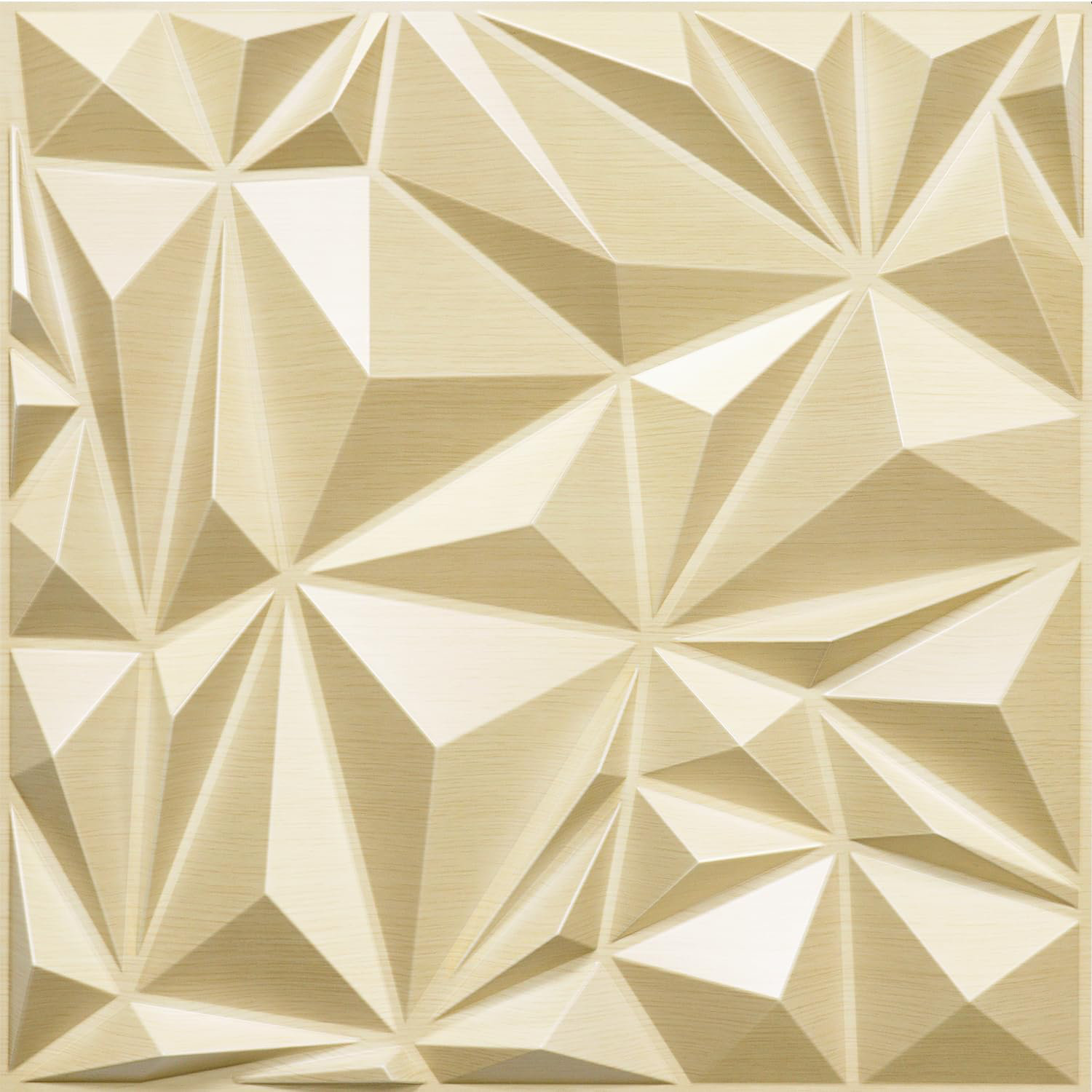 Zeki Shoggy 3D Wall Panels For Interior Wall Decor, Light Oak Diamond ...