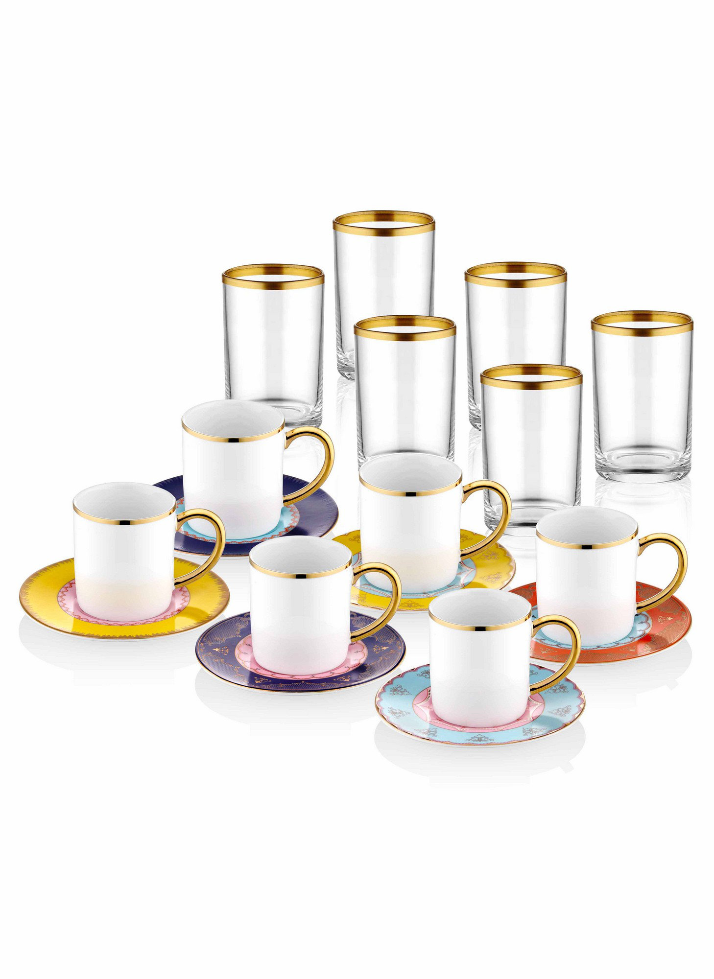 East Urban Home Emalie 12 Piece Coffee Cup Set | Wayfair