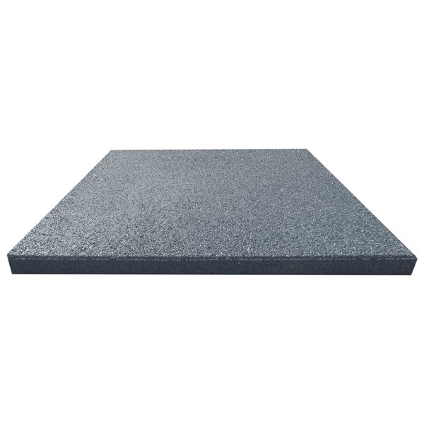 Symple Stuff Ando 50 x 50cm Rubber Tile in Grey | Wayfair.co.uk