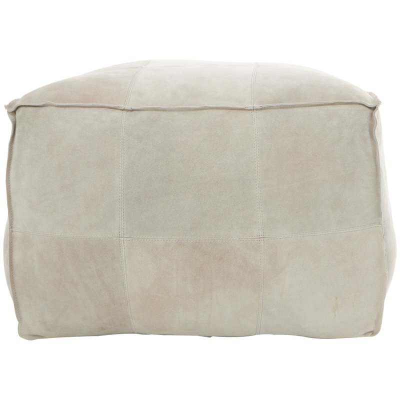 Birch Lane™ Shara Leather Pouf & Reviews | Wayfair