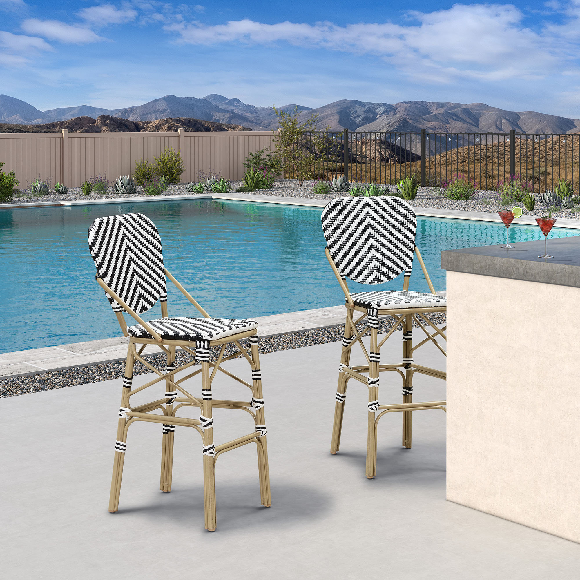 Breakwater Bay Jona Outdoor 29.53 Bar Stool | Wayfair