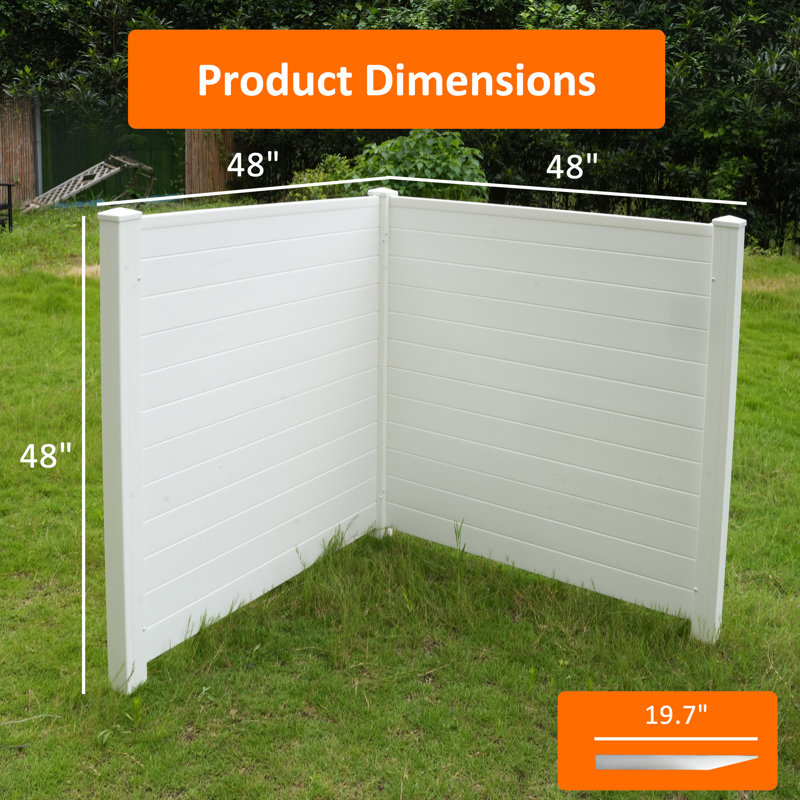 LUCKYREMORE 48'' H x 48'' W Waverly Privacy Screen Kit & Reviews | Wayfair