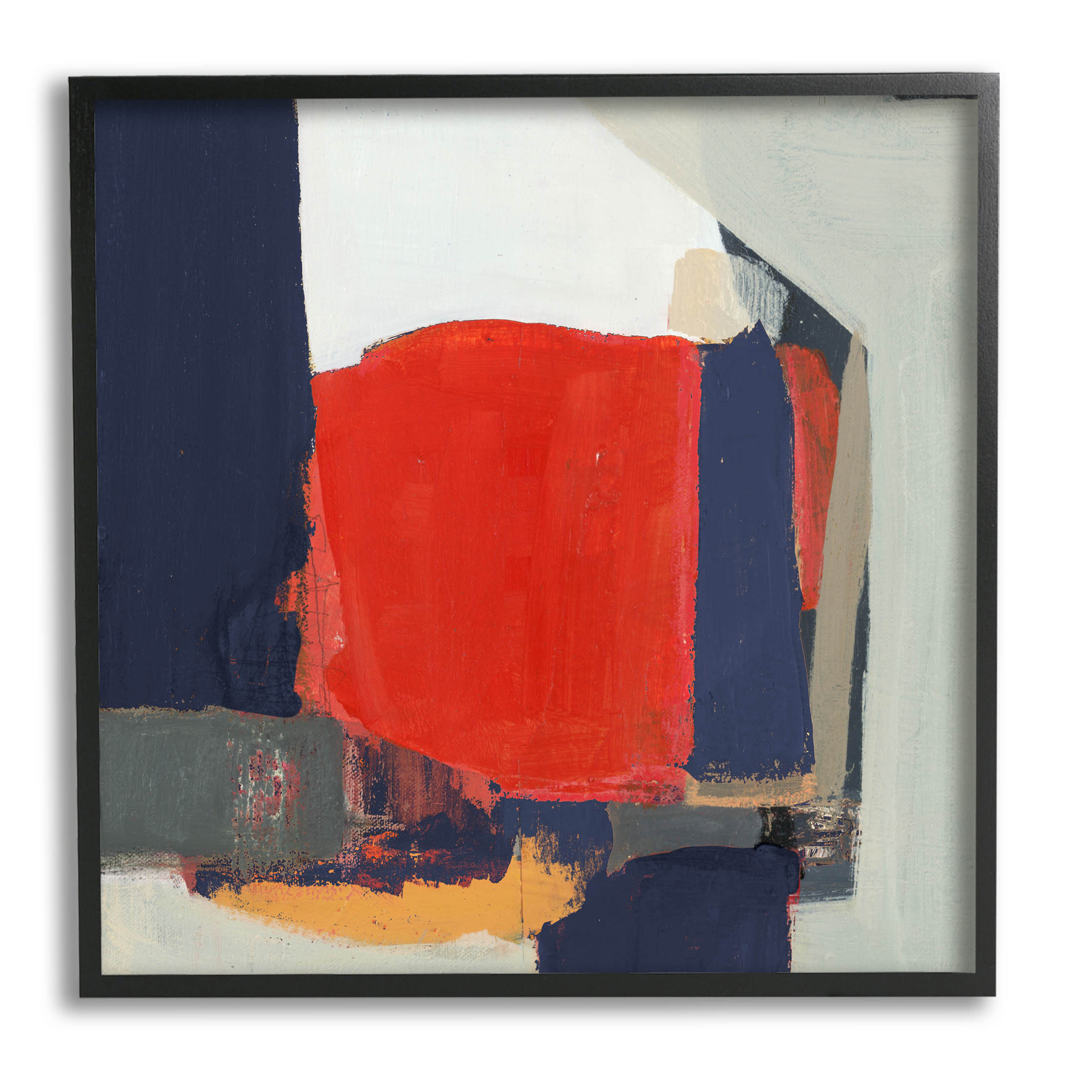 Stupell Industries Primary Blocked Geometric Shapes Giclee Art By Terri ...