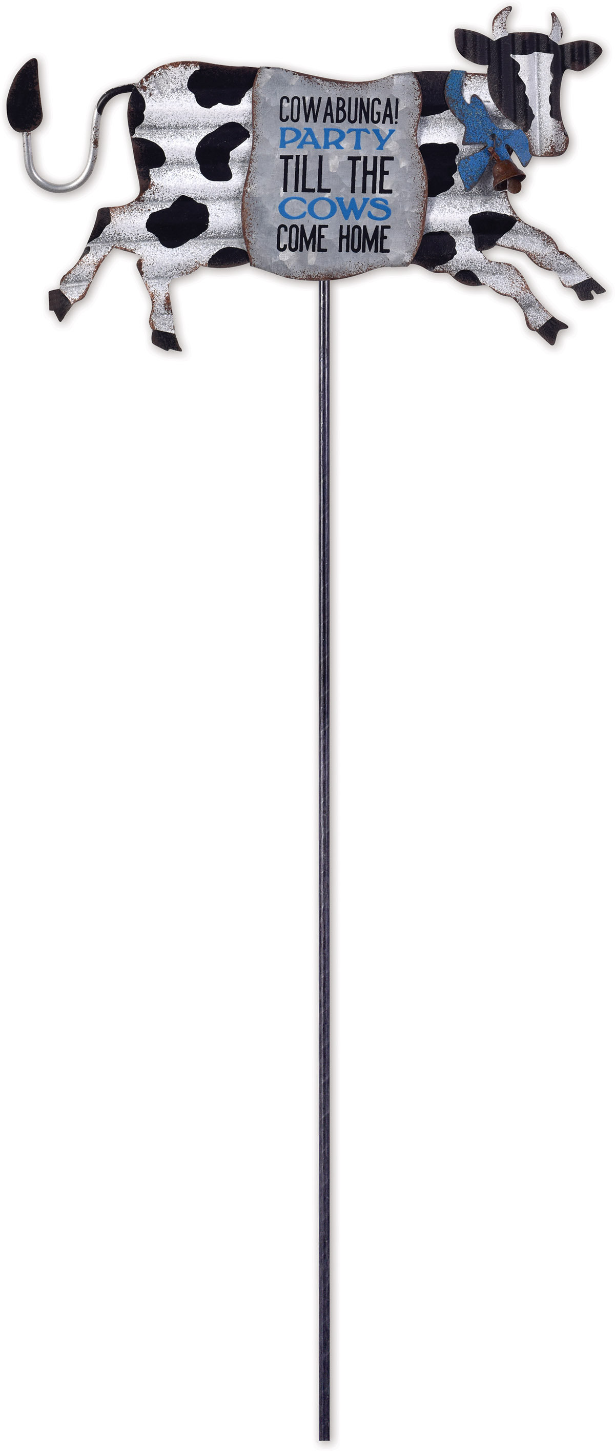 Trinx Cow 2 Piece Garden Stake Set | Wayfair